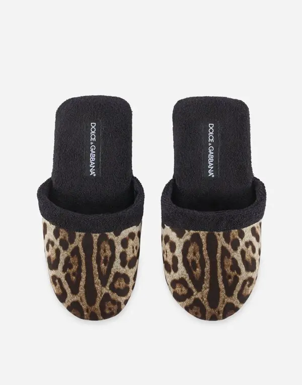 Dolce & Gabbana Cotton Terry Slippers - Multicolor