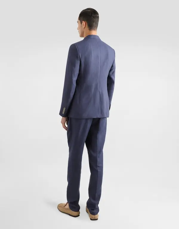 Dolce & Gabbana Linen Sicilia-fit Jacket - Blue