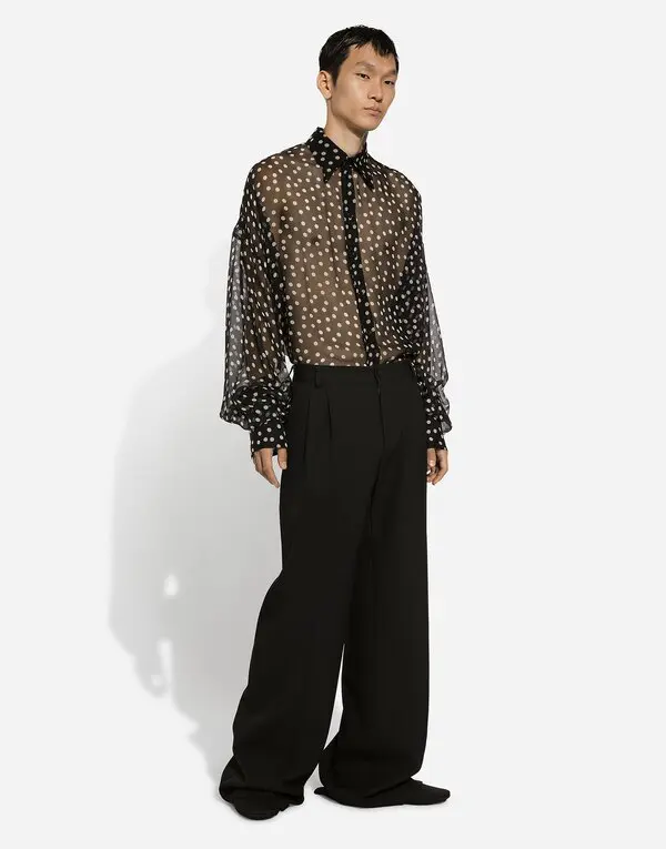 Dolce & Gabbana Tailored Wide-leg Wool Pants