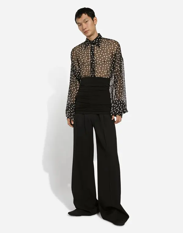 Dolce & Gabbana Tailored Wide-leg Wool Pants
