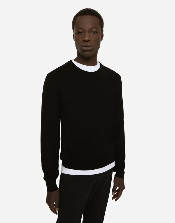 Dolce & Gabbana Cashmere Round-neck Sweater - Black