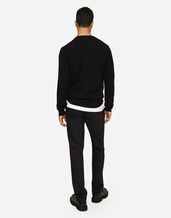 Dolce & Gabbana Cashmere Round-neck Sweater - Blue
