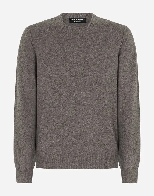 Dolce & Gabbana Cashmere Round-neck Sweater - Grey
