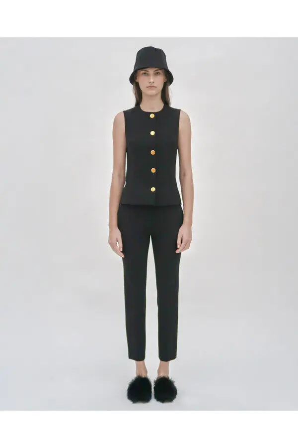 Rosetta Getty Cropped Skinny Pant