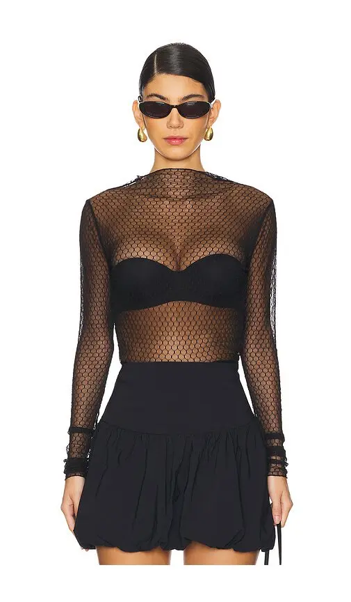 Free People Sheer Mesh Top
