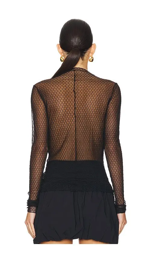 Free People Sheer Mesh Top
