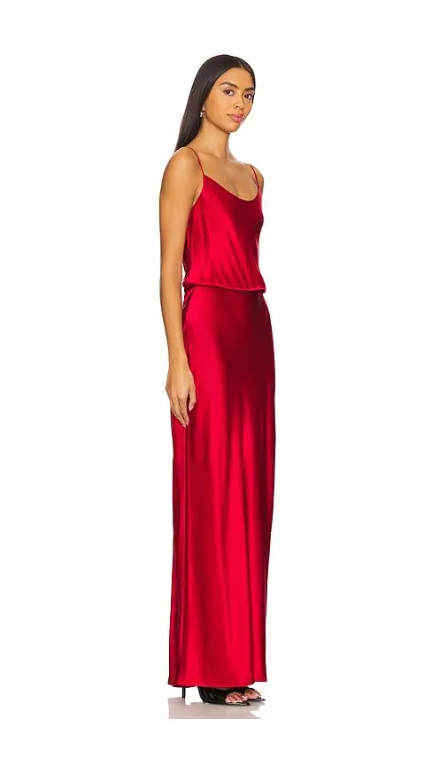 EAVES Yarden Silk Maxi Dress - Red