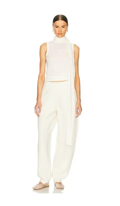 HELSA Charlee Knit Scarf Top