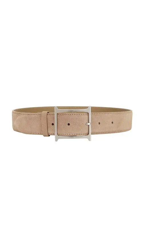 HELSA Logo Belt - Taupe Suede
