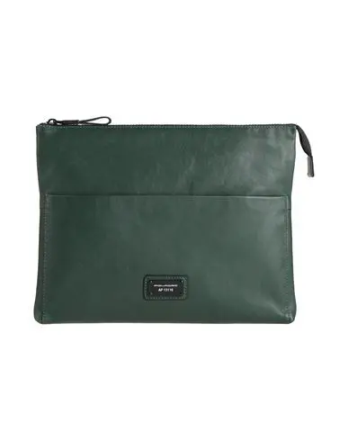PIQUADRO Leather Clutch - Green