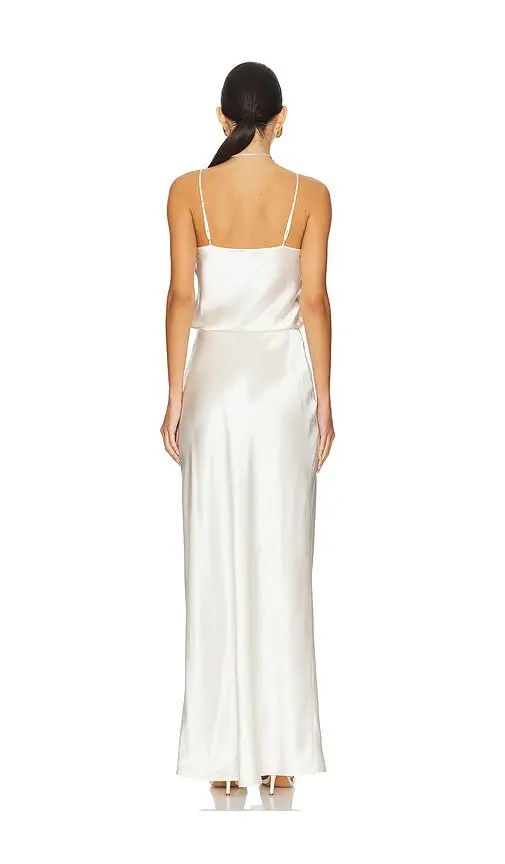 EAVES Yarden Silk Maxi Dress - Ivory