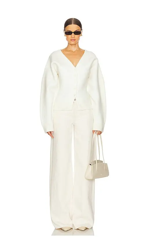 EAVES Arlet Knit Cardigan - Ivory