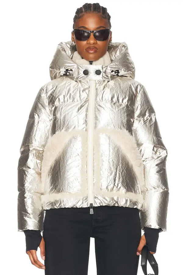 Moncler Trevelin Bomber Jacket Silver Editorialist