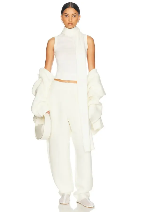 HELSA Charlee Knit Scarf Top