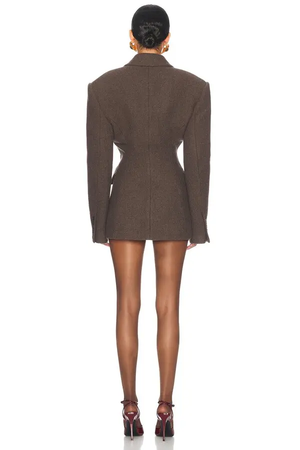HELSA Italian Wool Blend Blazer - Cocoa