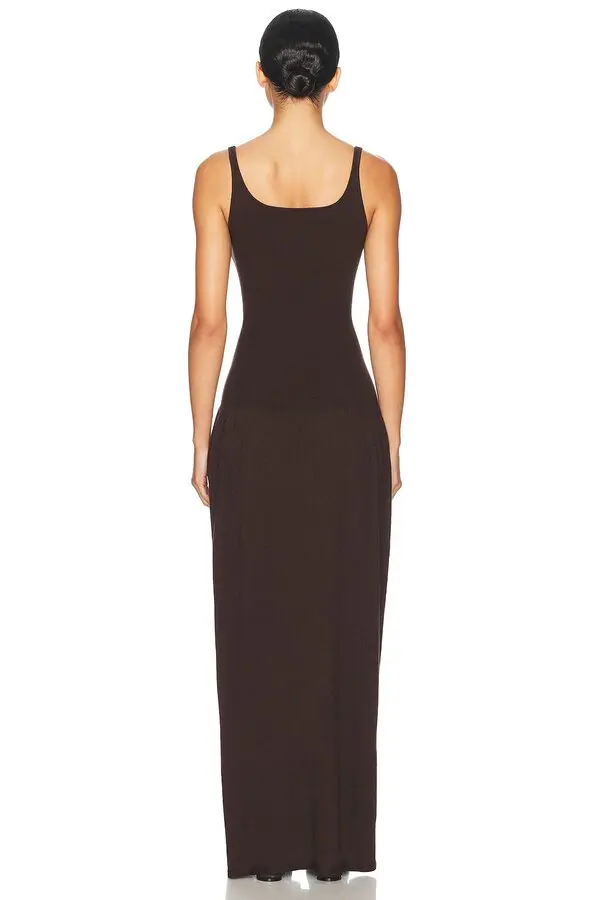 HELSA Maddison Maxi Knit Dress - Brown