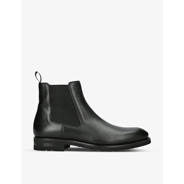 Magnanni Grained Leather Chelsea Boots