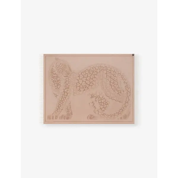 Cartier Panthère De Logo-embroidered Cashmere And Wool Blanket