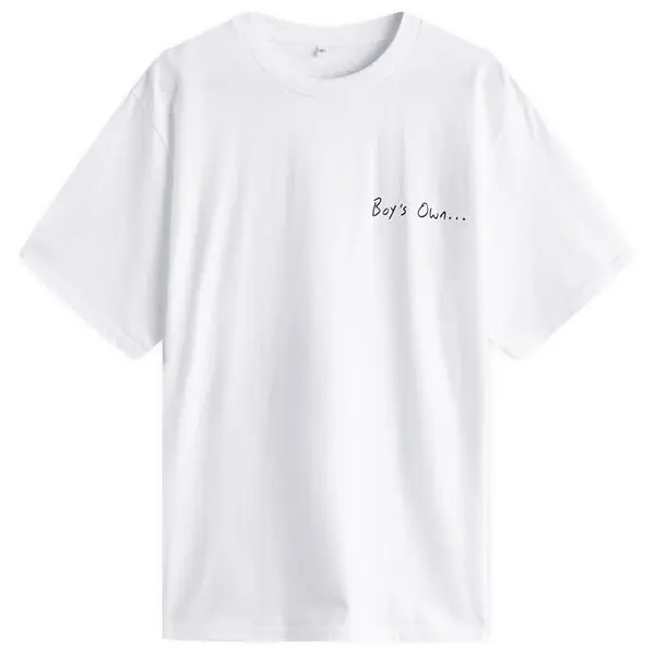 BOYS OWN Pie And Mash “ A Cockney Myth” Print T Shirt - White