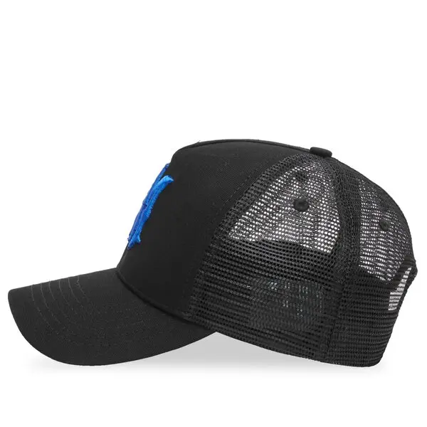 HOT Black Blue Amiri Hat Amiri Ma Logo Trucker Hat In Black Blue