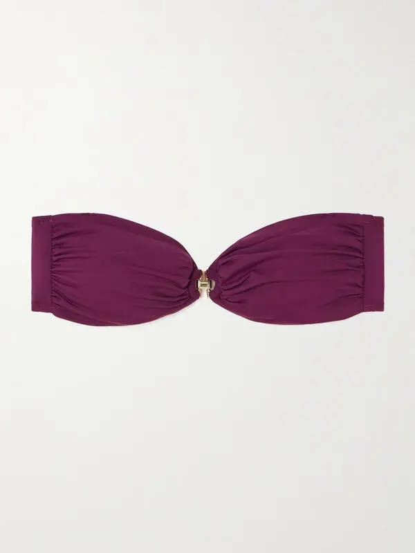 Melissa Odabash Istanbul Bandeau Bikini Top - Purple