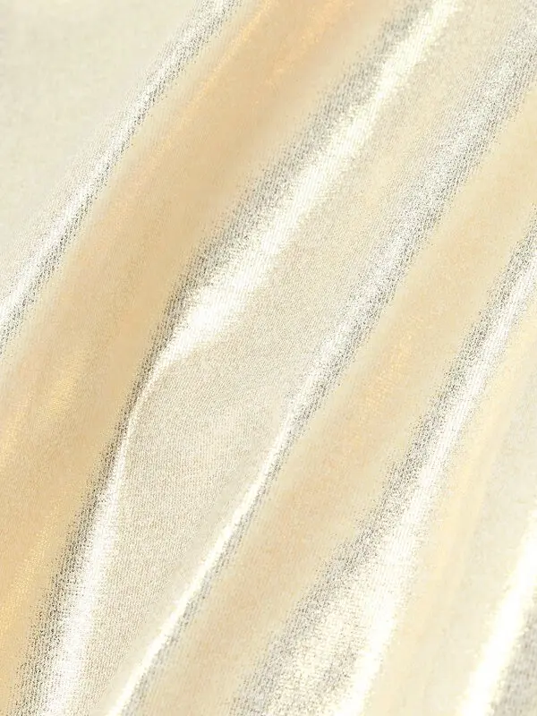 Melissa Odabash Madrid One-shoulder Swimsuit - Metallic
