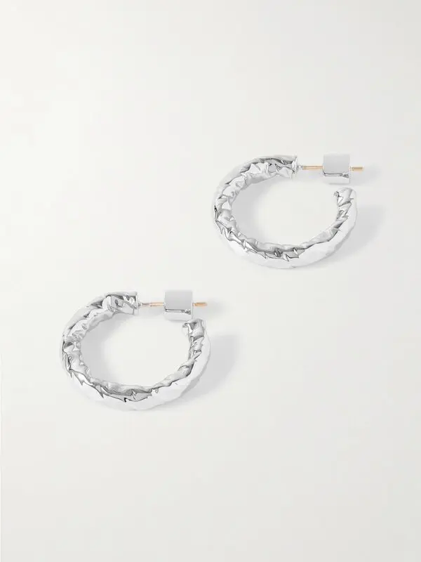 JENNIFER FISHER Hailey -plated Hoop Earrings - Silver
