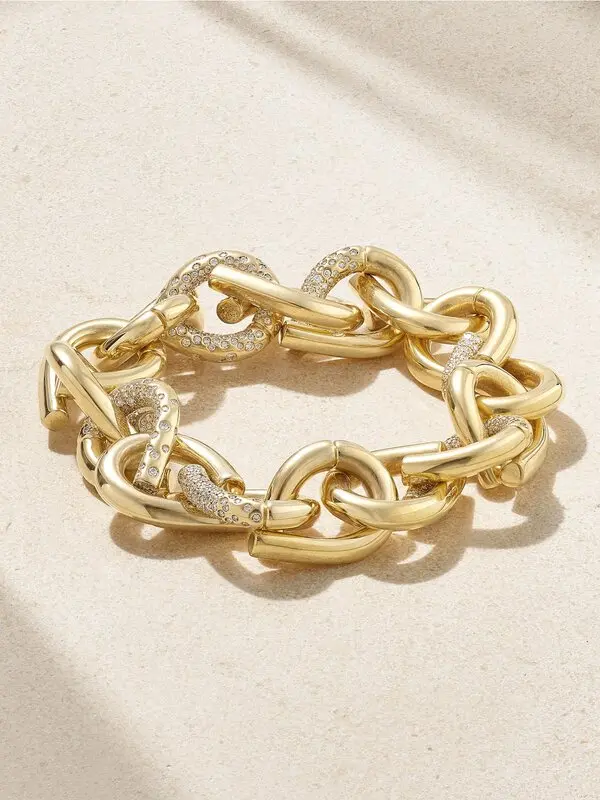 TABAYER Oera 18-karat Diamond Link Bracelet - Gold