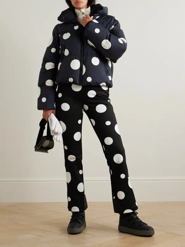 Goldbergh Ballon Printed Bootcut Ski Salopettes