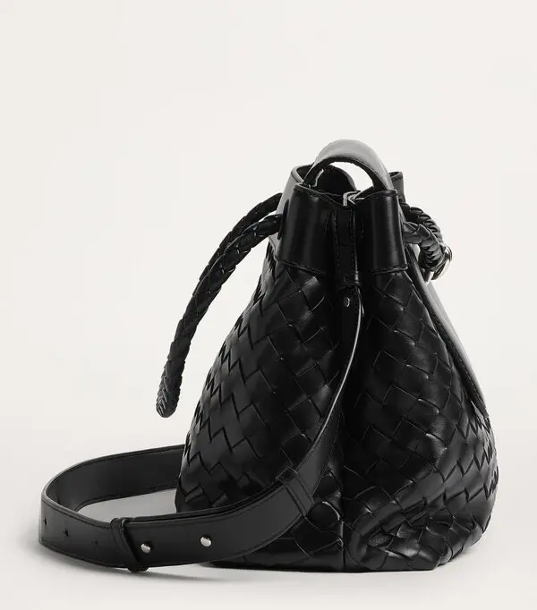 Bottega Veneta Medium Andiamo Messenger Bag - Grey