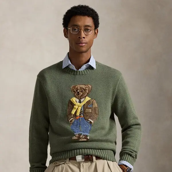 Ralph Lauren Polo Bear Crewneck Sweater - Lovette Heather