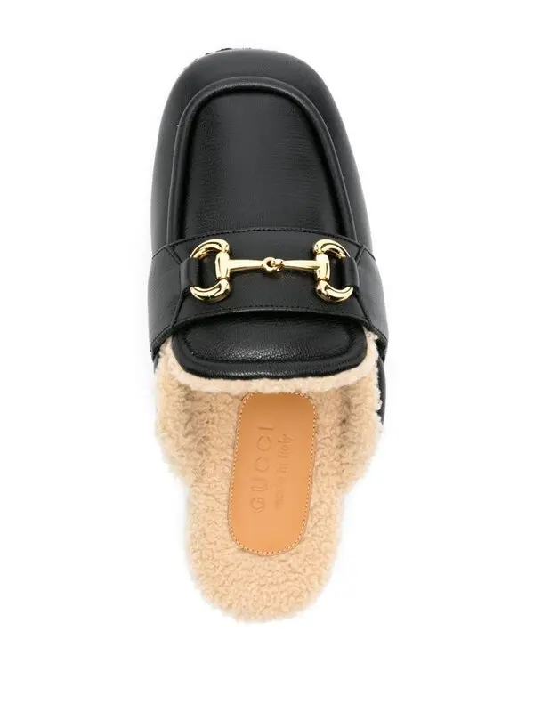 Gucci Horsebit Leather Slippers