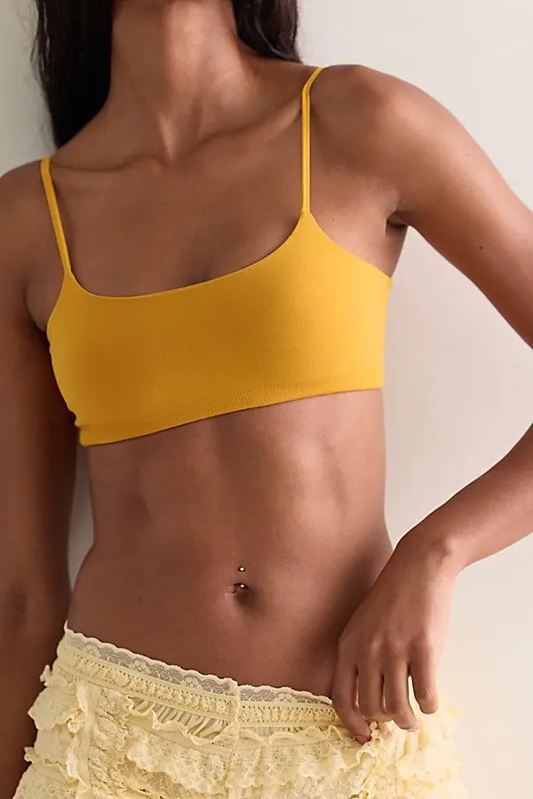 Free People Kelly Seamless Bralette - Electrum