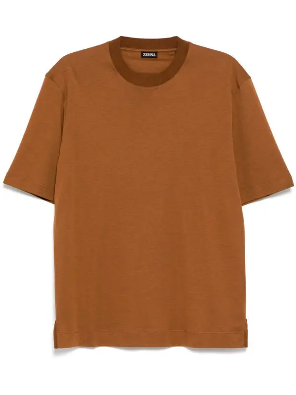 Zegna Crew-neck T-shirt - Brown