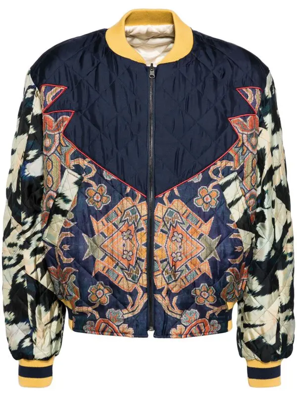 PIERRE-LOUIS MASCIA Adana Bomber Jacket - Blue
