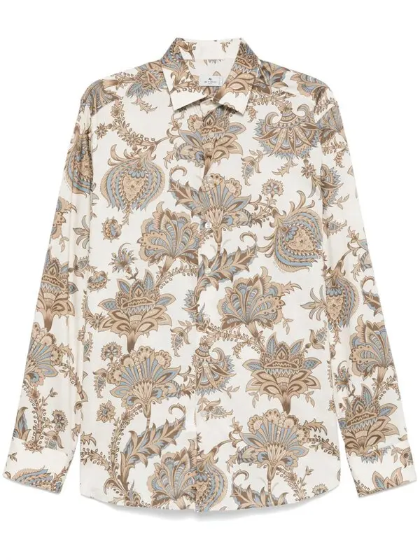Etro Paisley Shirt - Neutrals