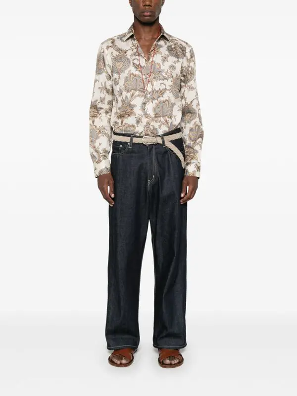 Etro Paisley Shirt - Neutrals
