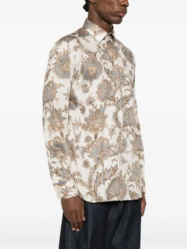 Etro Paisley Shirt - Neutrals