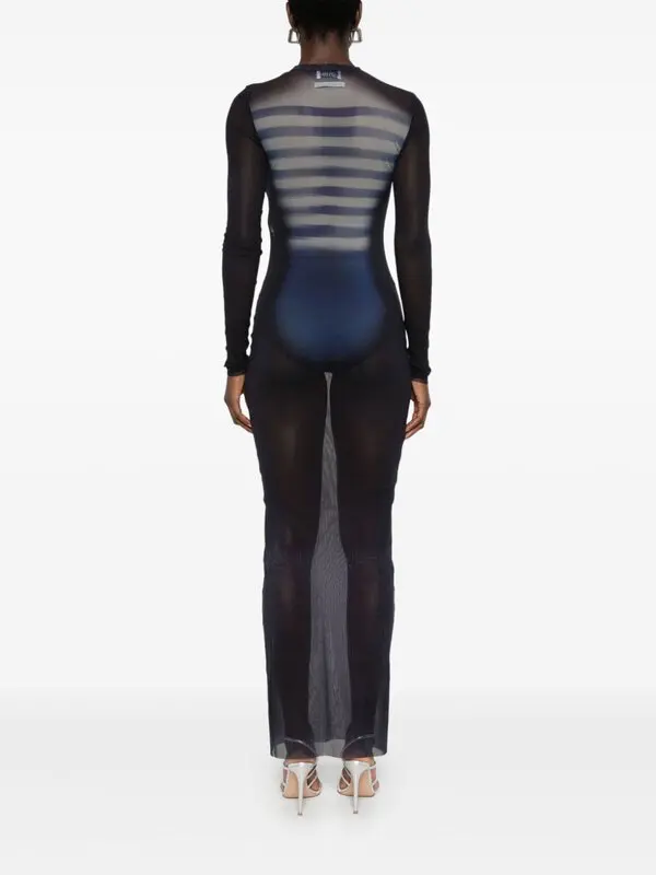 JEAN PAUL GAULTIER Mesh Maxi Dress - Blue
