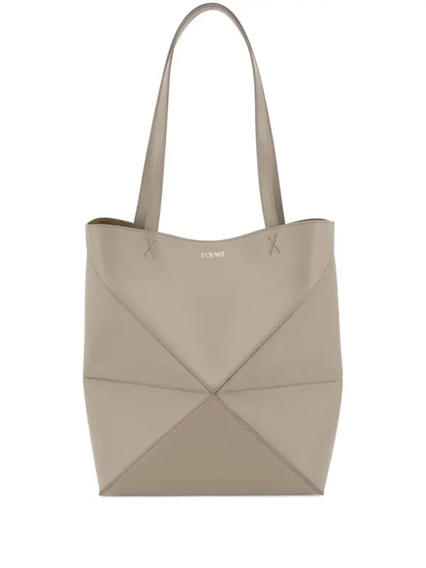 Loewe Medium Puzzle Fold Tote Bag - Neutrals