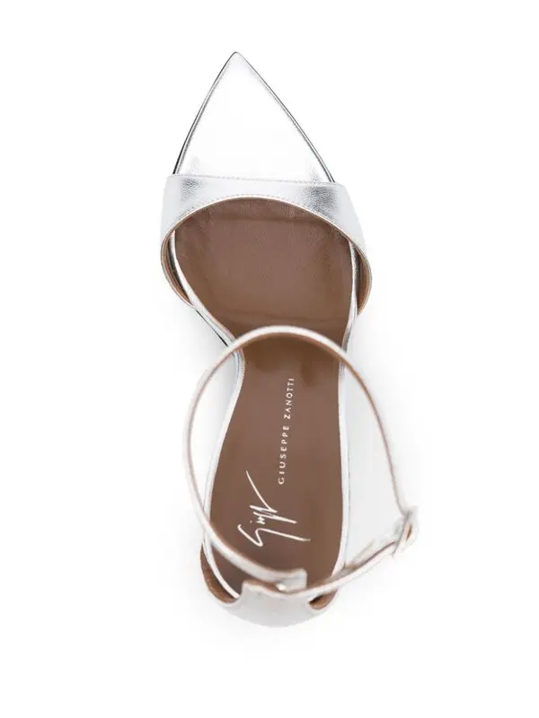 GIUSEPPE ZANOTTI 105mm Intriigo Sandals - Silver