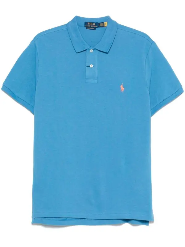 Polo Ralph Lauren Polo Pony-embroidered Polo Shirt - Blue