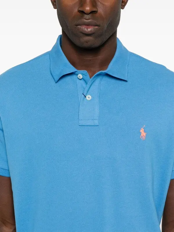 Polo Ralph Lauren Polo Pony-embroidered Polo Shirt - Blue