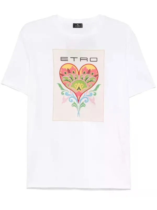 Etro Logo-print T-shirt - White