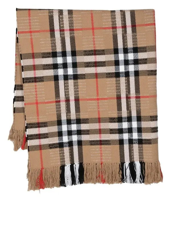 Burberry Vintage Check Knit Scarf - Neutrals