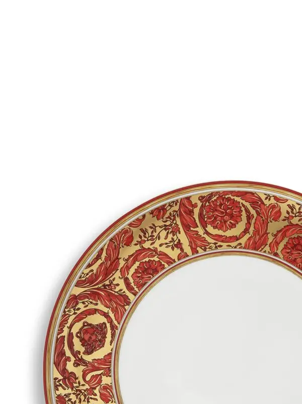 Versace Medusa Garland Dinner Plate - Red