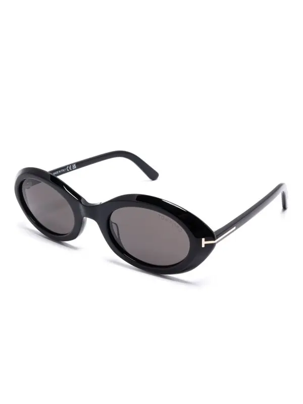 TOM FORD Carmen Oval Sunglasses - Black