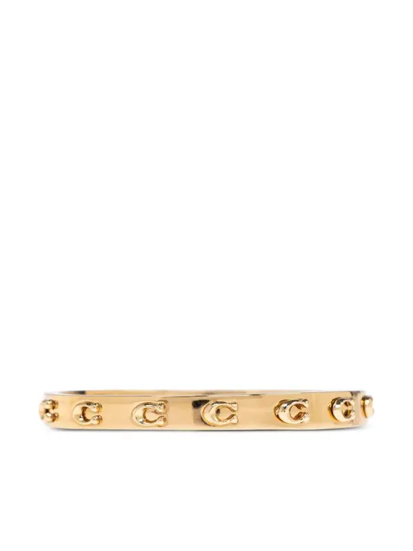 COACH Logo-plaque Bangle - Gold