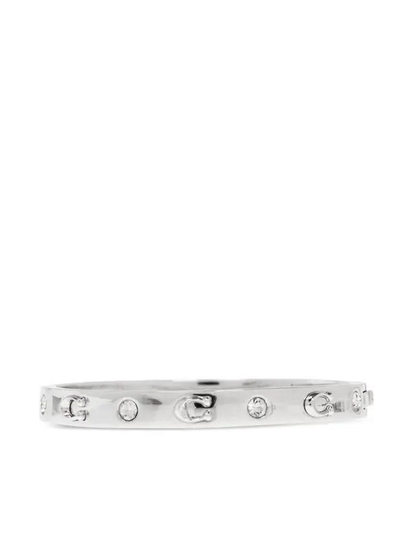 Coach Crystal-embellished Bracelet - Silver