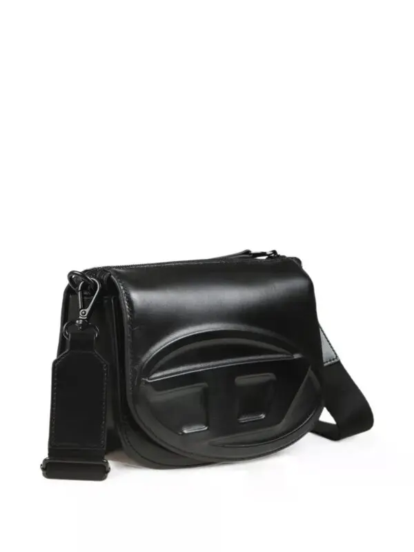 DIESEL® 1dr Camera Bag In Premium Leather - Black